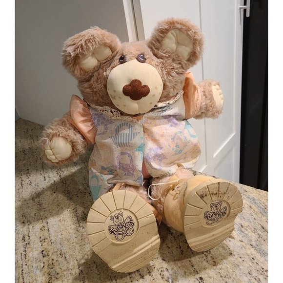 Furskins | Toys | Vtg Furskins Brown Bear Plush Dress Baker Flour Sack ...